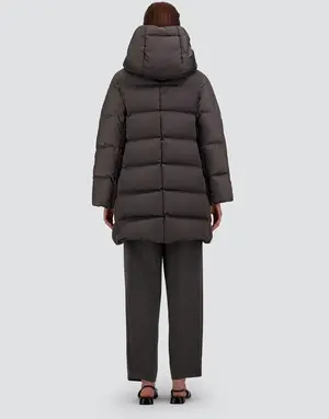 Herno A-shape Jacket In Satin