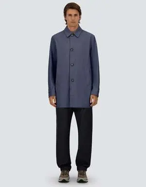 Herno Raincoat In 3 Layers Wool Storm