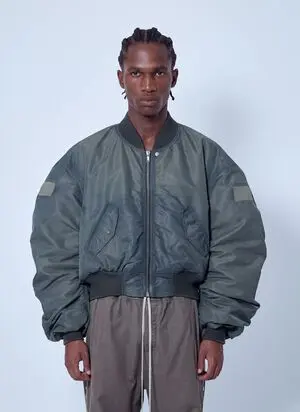 Rick Owens Secchia Flight Bomber Jacket - Grey