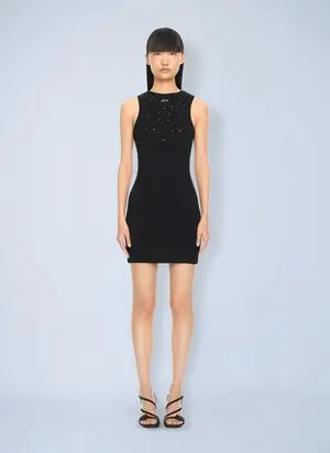 Off-White Ow X Swarovski Ribbed Rowing Dress