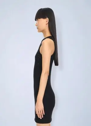 Off-White Ow X Swarovski Ribbed Rowing Dress