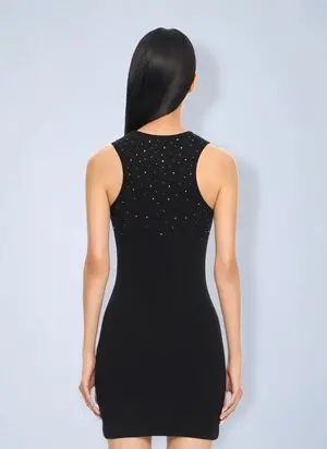 Off-White Ow X Swarovski Ribbed Rowing Dress