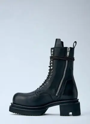 Rick Owens Bogun Lace Up Boots