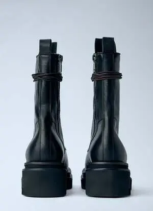 Rick Owens Bogun Lace Up Boots