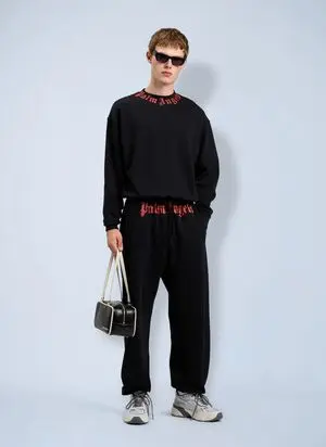 Palm Angels Neck Logo Sweatshirt
