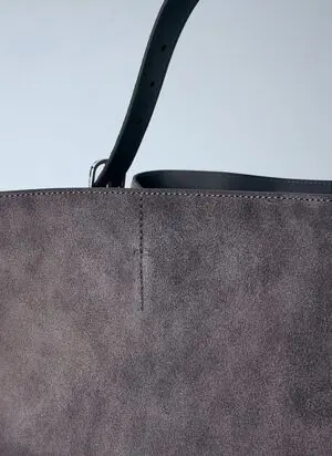 TOTEME Belted Suede Tote Bag