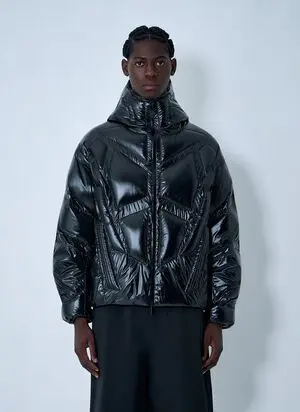 MONCLER X A$AP ROCKY Bahianinha High-shine Down Jacket - Black