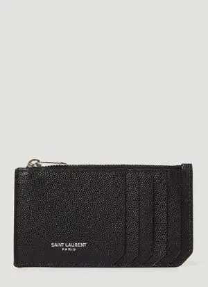 Saint Laurent Paris Fragments Zipped Cardholder