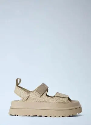 UGG W Goldenglow Embossed Sandals - Beige