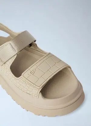 UGG W Goldenglow Embossed Sandals - Beige