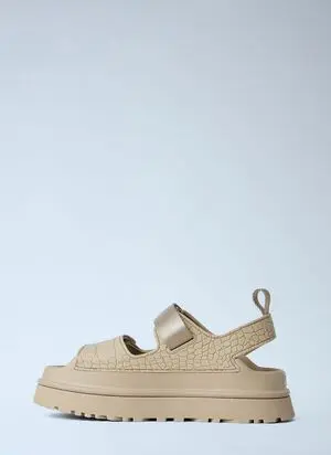 UGG W Goldenglow Embossed Sandals - Beige