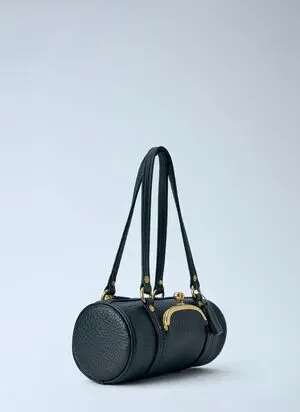 COACH Kisslock Barrel Bag 28 - Black