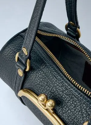 COACH Kisslock Barrel Bag 28 - Black