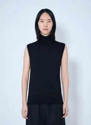 TOTEME Sleeveless Fine Turtleneck
