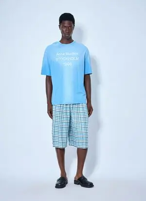 Acne Studios Casual Flannel Check Shorts