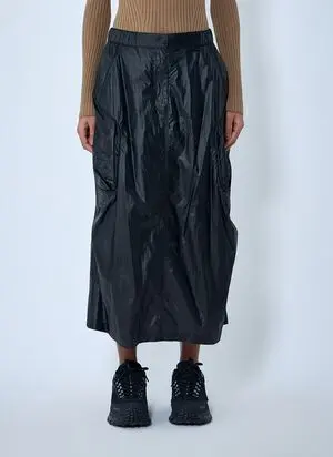 Moncler Technical Midi Skirt - Black
