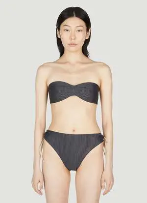 ZIAH Hardi Bandeau Bikini Top - Grey