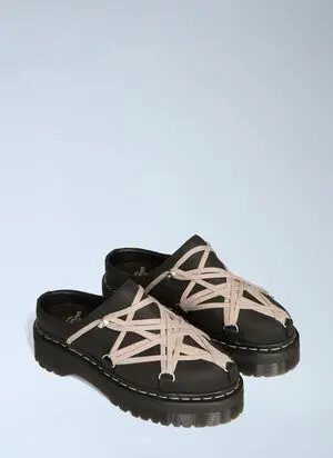 DR. MARTENS X RICK OWENS Quad Sole Megalace® Mules