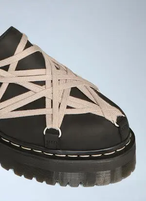 DR. MARTENS X RICK OWENS Quad Sole Megalace® Mules