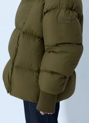 GANNI Future Nylon Quilt Puffer Jacket