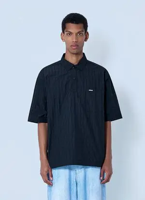 METALWOOD Textured Cotton Overshirt - Black