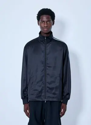 Y3 Satin Gradient 3 Stripes Track Jacket - Black