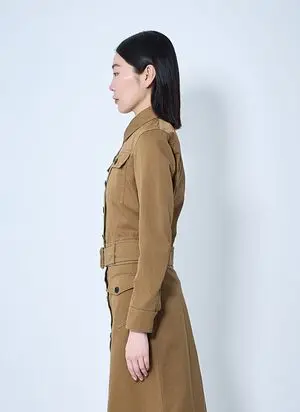 Saint Laurent Cotton Serge Crop Jacket