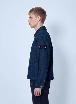 Stone Island Denim Shirt Jacket - Blue
