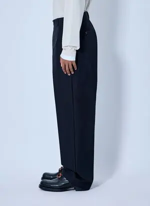 Prada Canvas Logo-plaque Trousers
