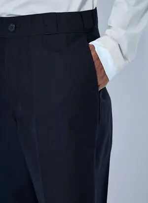 Prada Canvas Logo-plaque Trousers