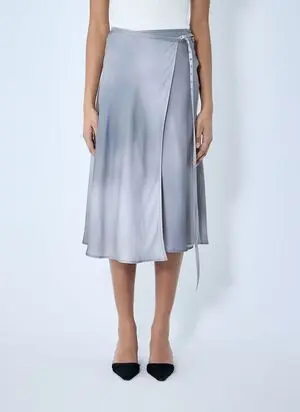 Acne Studios Satin Wrap Skirt