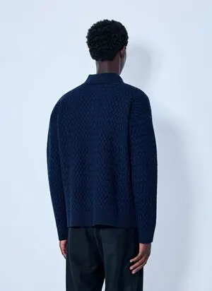 Bottega Veneta Lightweight Wool Intrecciato Sweater