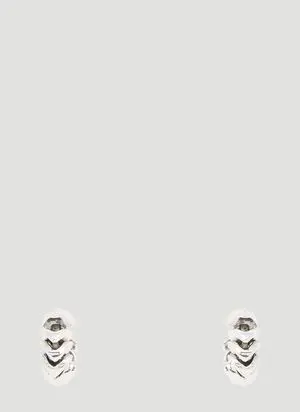 Bottega Veneta Twisted Hoop Earrings