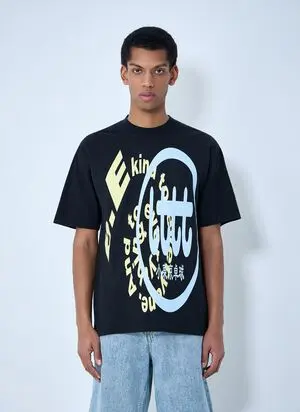 B.EAUTIFUL X LTTT Logo Motif T-shirt - Black