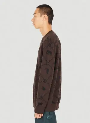 CAPASA MILANO Jacquard Logo Sweater