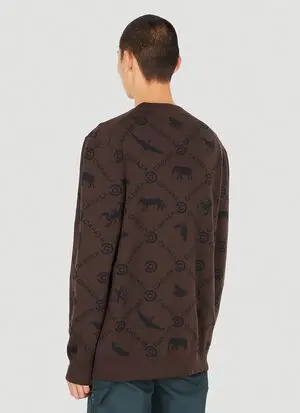 CAPASA MILANO Jacquard Logo Sweater