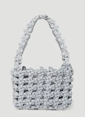Kara Knot Armpit Shoulder Bag - Silver