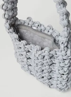 Kara Knot Armpit Shoulder Bag - Silver