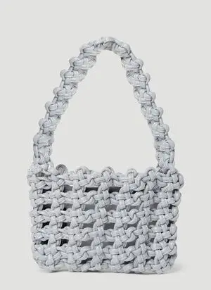 Kara Knot Armpit Shoulder Bag - Silver