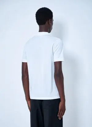 Prada Logo Polo Shirt - White