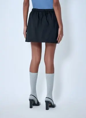 Prada Re-nylon Belted Mini Skirt - Black