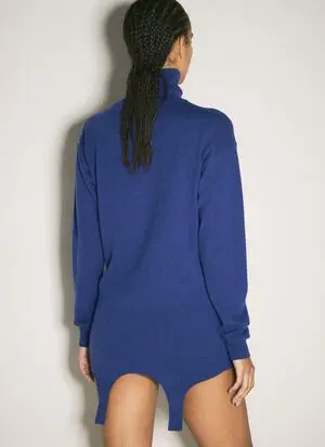 Saint Laurent Turtleneck Garter Sweater