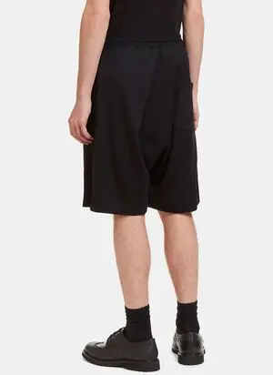 AIEZEN Wool-blend Oversized Bermuda Shorts