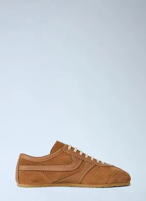Dries Van Noten Suede Panel Sneakers - Brown