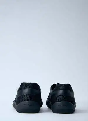 Prada Speedrock Mesh Panel Sneakers - Black