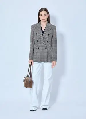 Max Mara Double-breasted Houndstooth Blazer