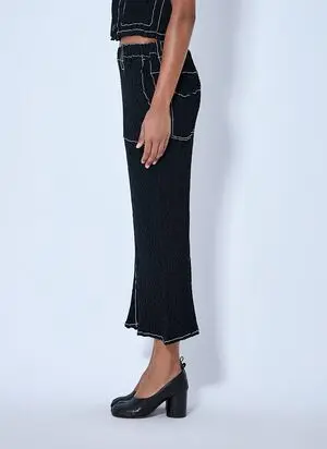 Issey Miyake Wavelet Ensemble Midi Skirt