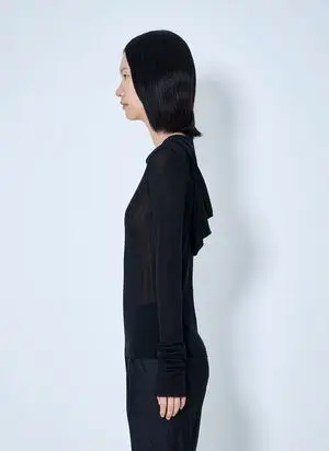 Rick Owens Long Sleeve Hooded Top