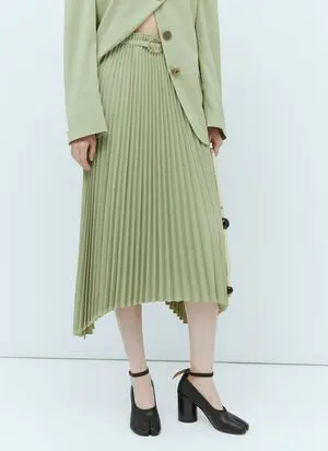 REJINA PYO Dilan Pleated Skirt - Green