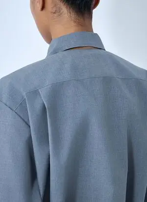 JIL SANDER Cotton Poplin Cropped Shirt